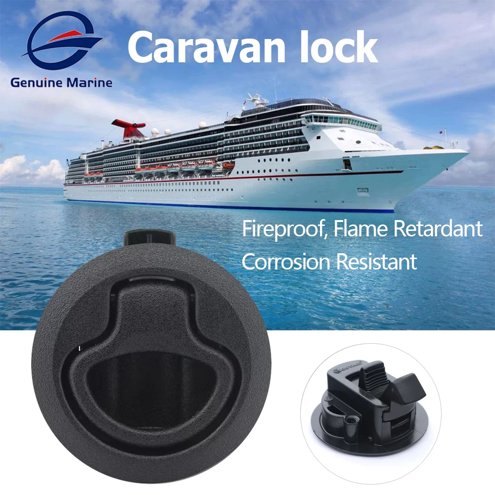 Genuine-Marine-Round-Deck-Cover-Door-Lock-PC-ABT-Mixture-Plastic-Boat ...