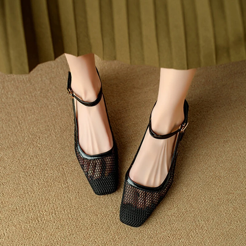 NEW-Summer-Women-Sandals-Square-Toe-Chunky-Heel-Shoes-for-Women-Cover ...
