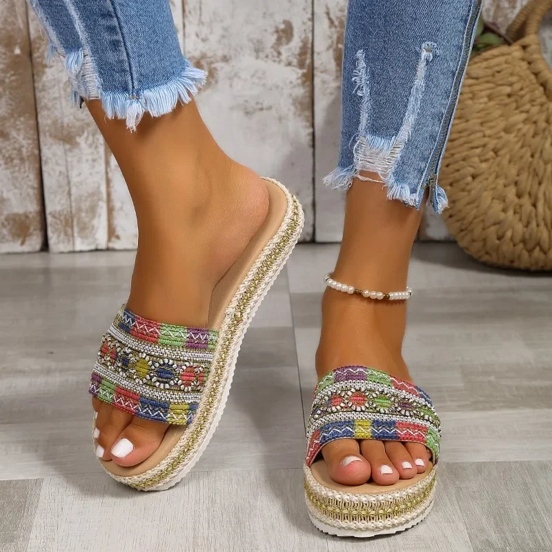 Fashion-Weave-Women-s-Slippers-Bohemian-Women-Shoes-Summer-Handmade ...