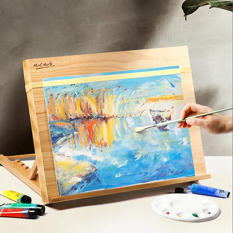 A3-Adjustable-Beech-Desktop-Easel-for-Painting-Computer-Rack-Student ...