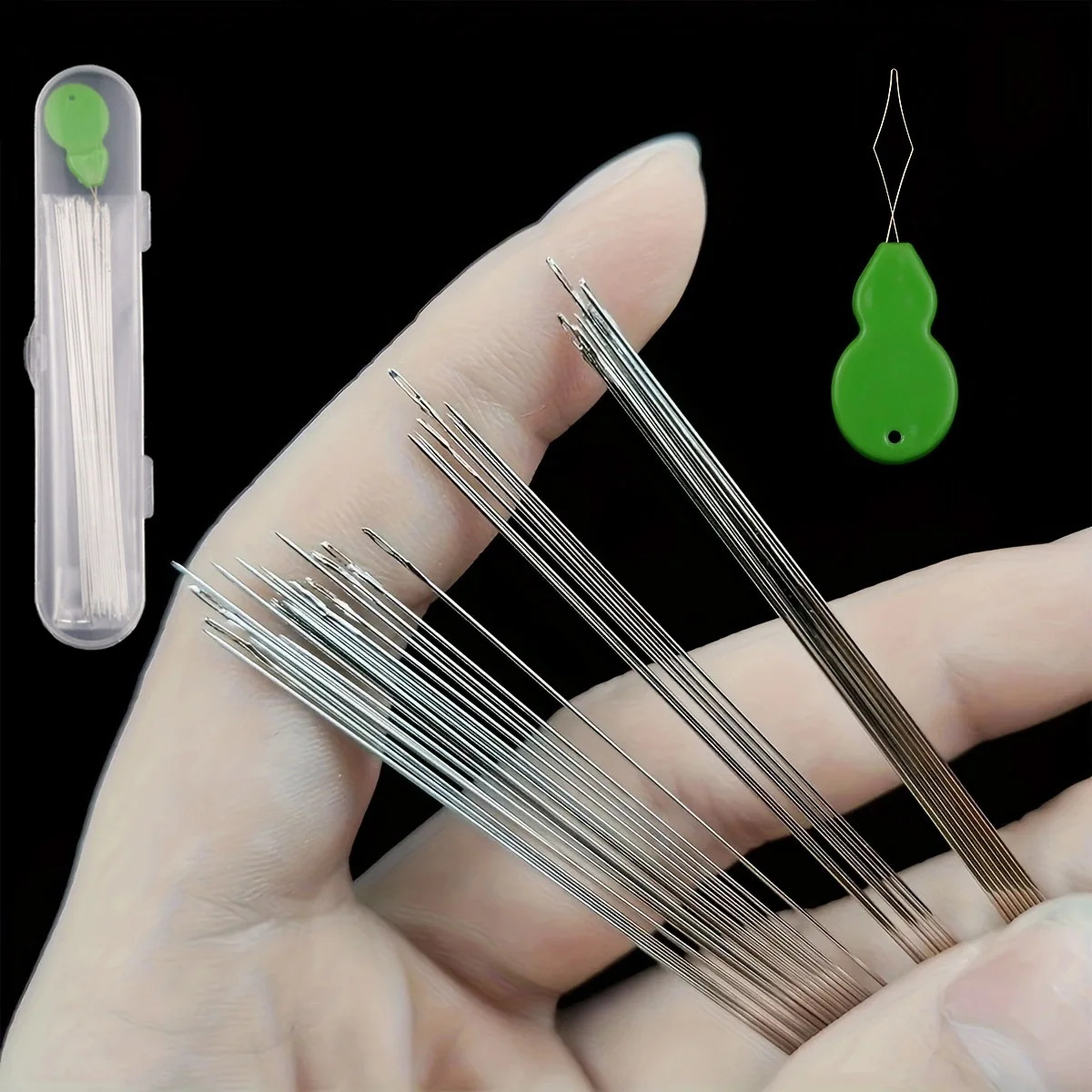 25pcs/lot Large Eye Large Gage Needles For Hand Sewing With 1 Needle ...