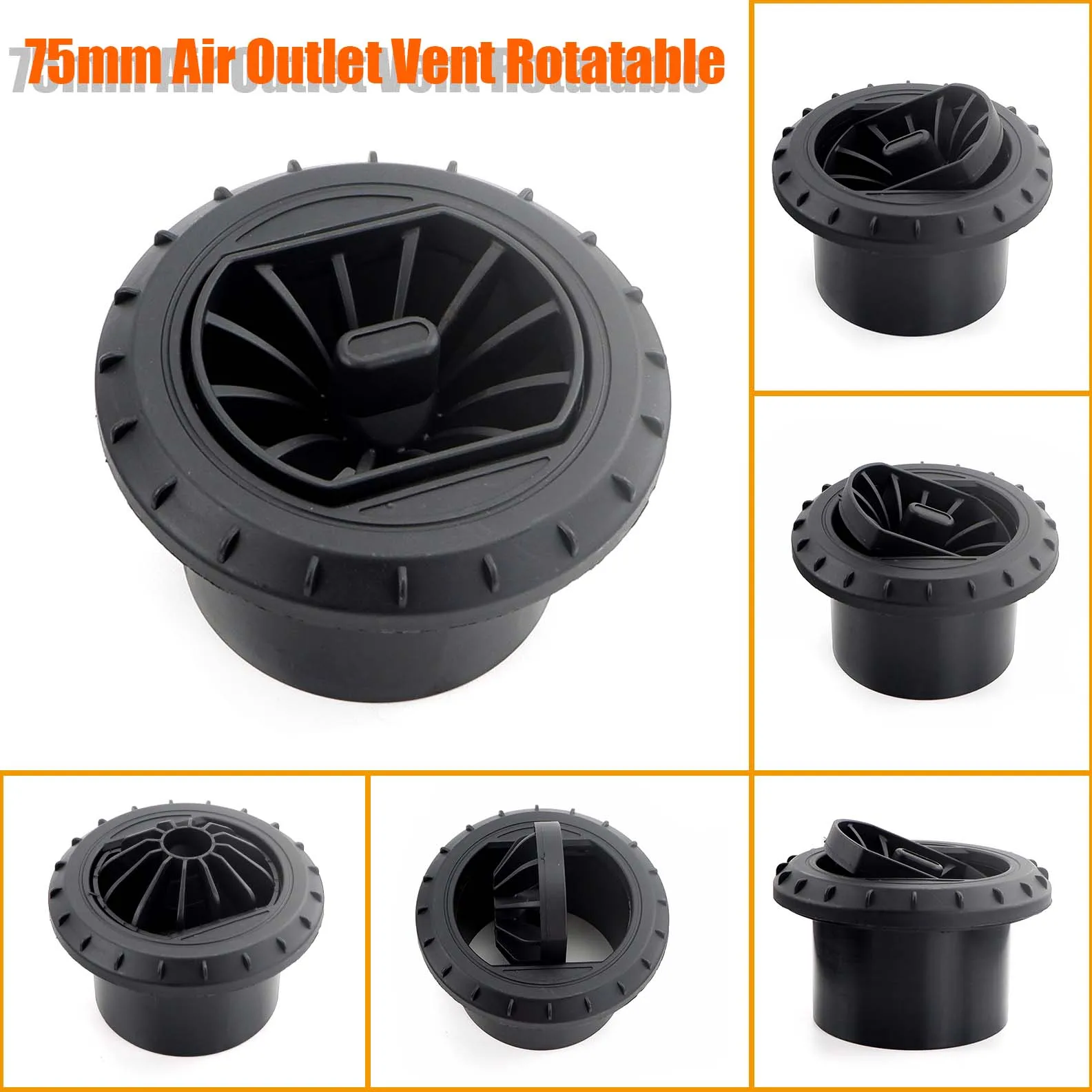 75mm-Air-Vent-Outlet-Black-Wind-Direction-Adjustable-Air-Diesel-Heater ...