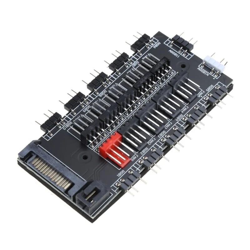 R2LA PWM & RGB LED Controlador PC Hub 10 Puertos 12V 4PIN/3 PIN CHILING ...