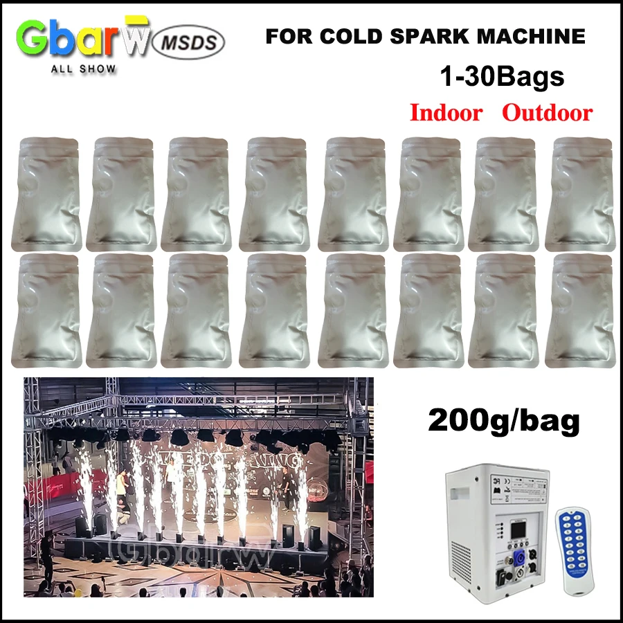 1-30-Bags-Ti-Powder-Cold-Spark-Machine-Wedding-Stage-Cold-Sparkle ...