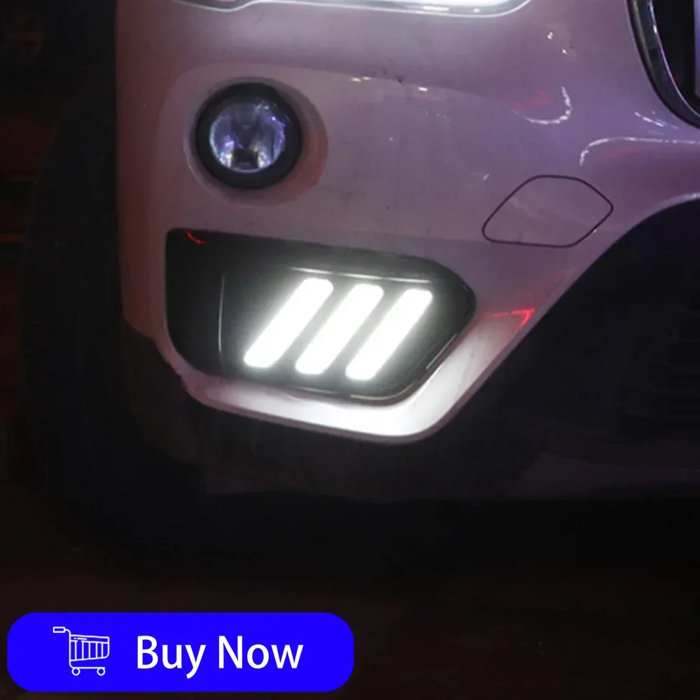For BMW X1 2015-2019 F48 F49 Front Bumper Upgrade LED Dynamic Daytime ...