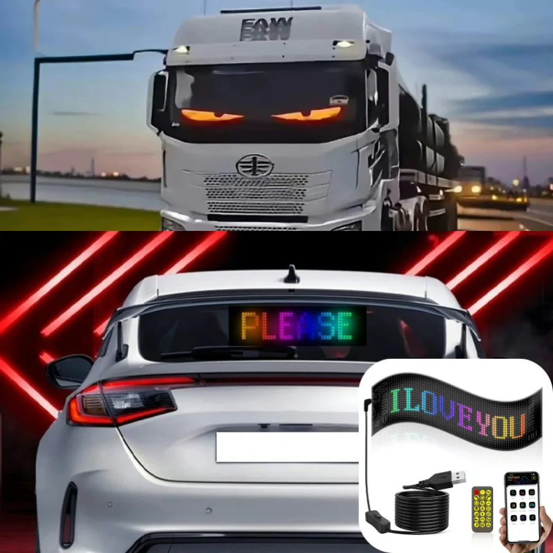 5V-USB-LED-Matrix-Pixel-Panel-Light-Bluetooth-App-Control-Scrolling ...