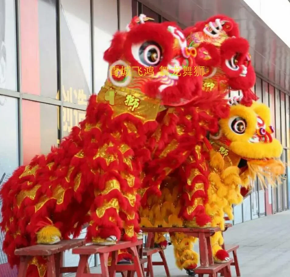 Cosplay Lion Dance Costume Equipment Lion Dance Head Double Adult Lion ...