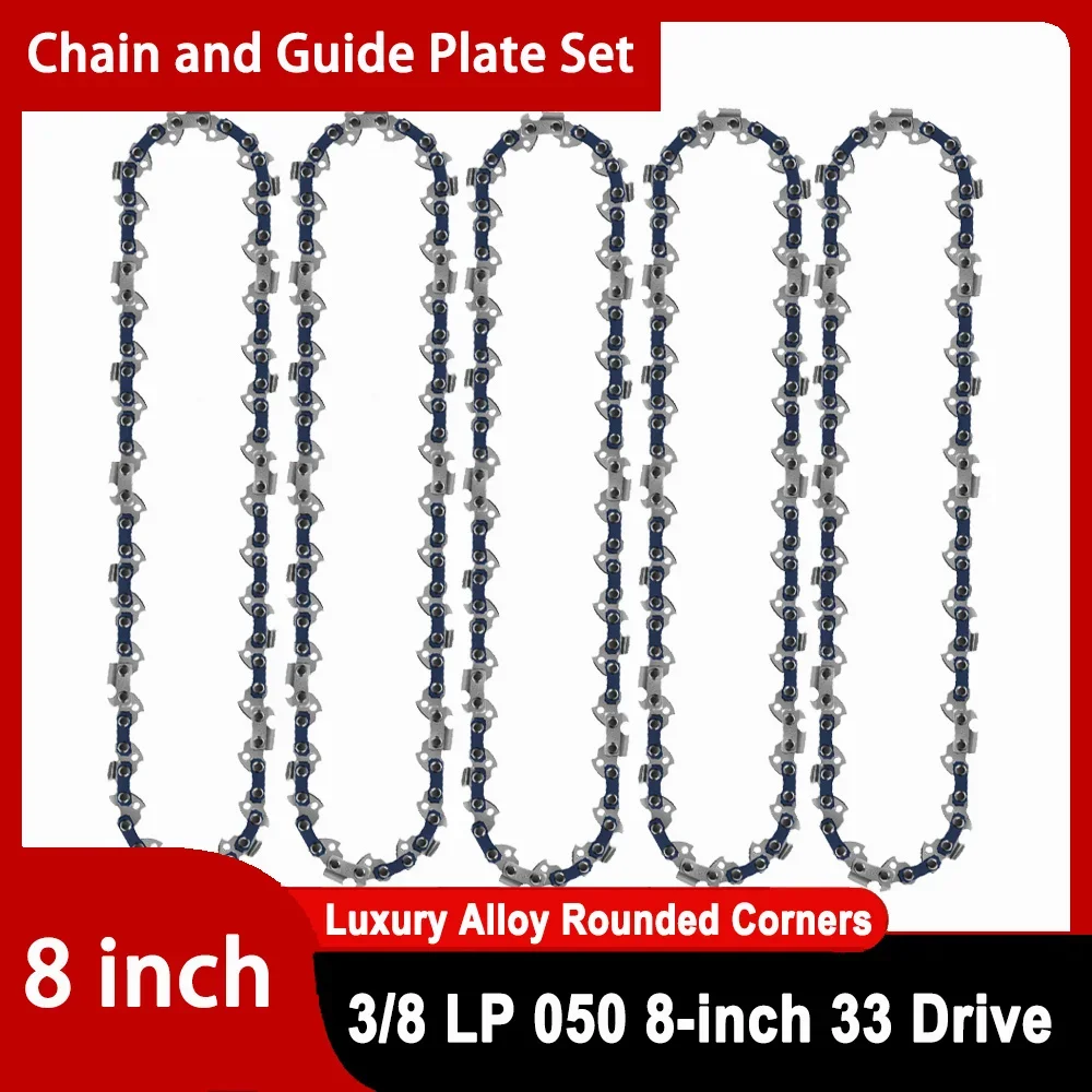8-Inch-Chain-Saw-Blade-Chainsaw-Chain-Guide-Bar-3-8-LP-0-050-Portable ...