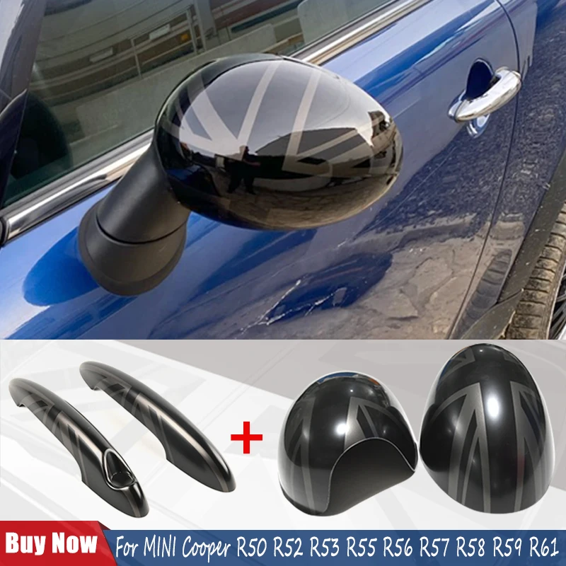 RearVew-Side-Mirror-Shell-Door-Handle-Case-Cover-Sticker-Car ...