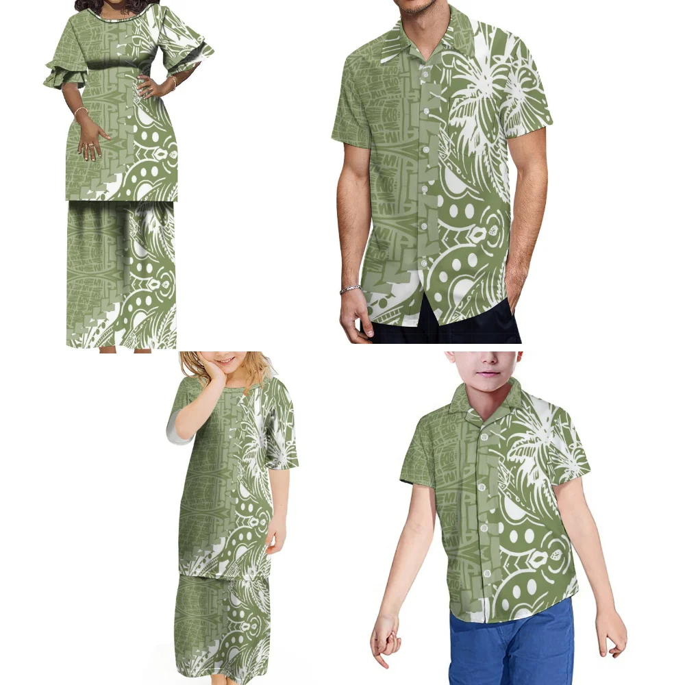 Polynesian Family Party Set Custom Vintage Patterned Design New ...