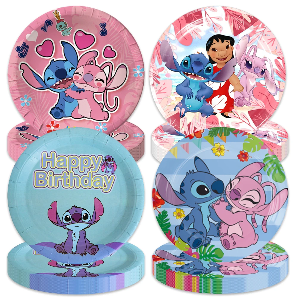 10pcs-lot-Stitch-Lilo-Theme-Dishes-Plates-Happy-Birthday-Party-Boys ...