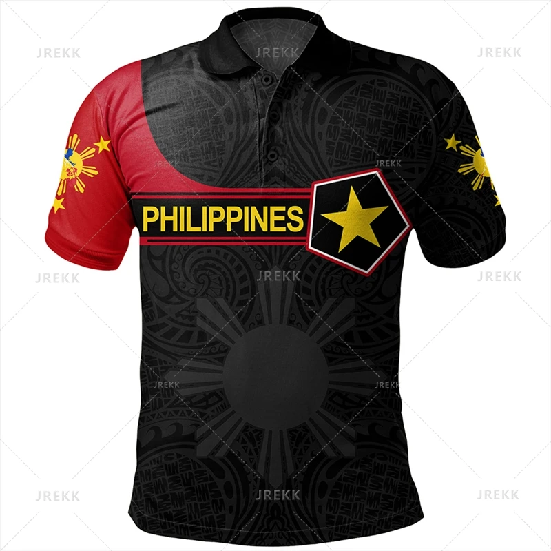 Vintage-3D-Print-Philippines-Ethnic-Polynesian-Patterns-Polo-Shirt ...
