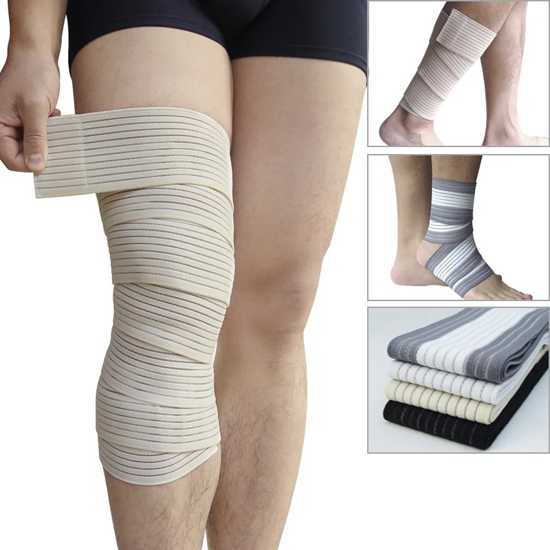 Long-Cotton-Elastic-Bandage-For-Wrist-Calf-Elbow-Leg-Ankle-Protector ...