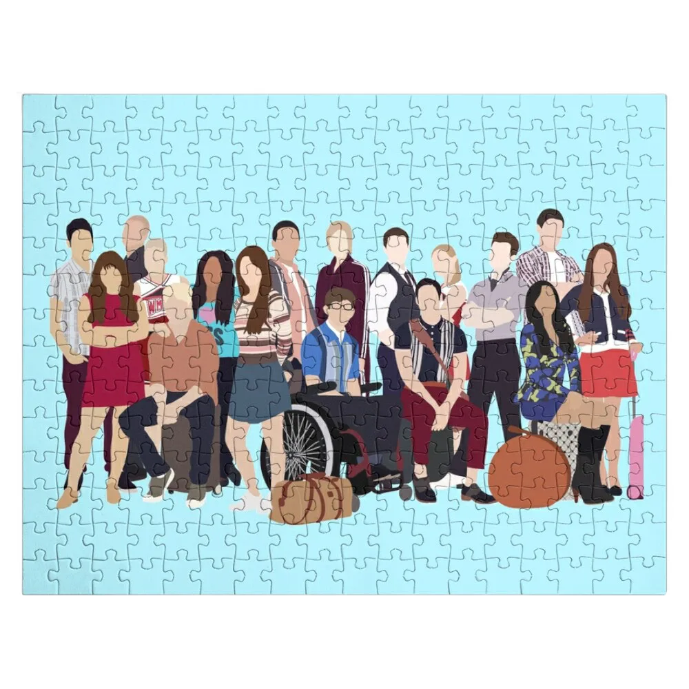 Glee-characters-without-sign-Jigsaw-Puzzle-Puzzle-Customized-Picture ...