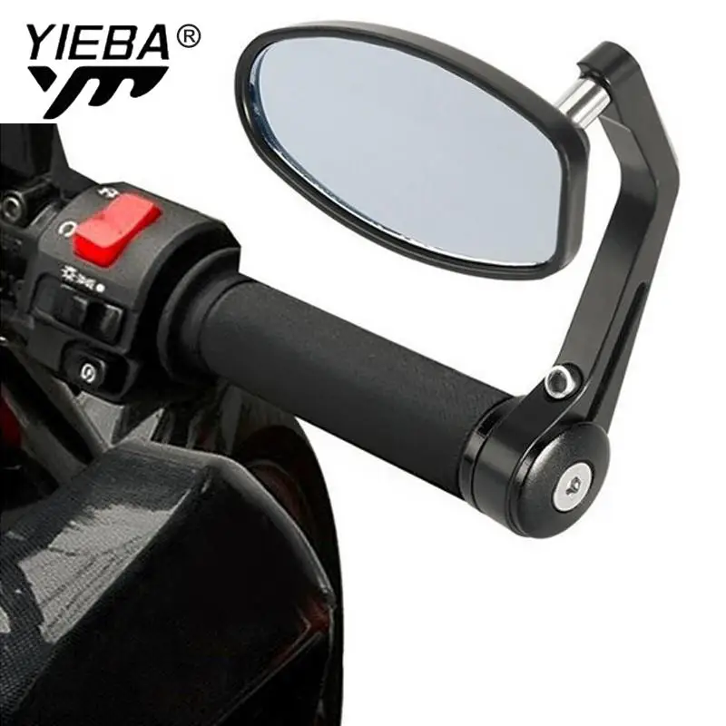 Universal Motorcycle Bar End Mirror Rear View Side Mirrors For Kawasaki ...