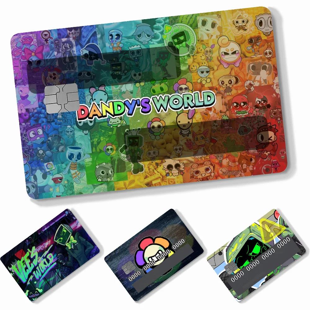 1PC Game D-dandy W-world Card Stickers 4pcs PVC Credit Card Skin ...