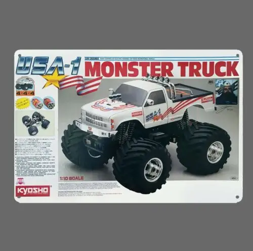 Metal-Poster-Vintage-Rc-Car-Wall-Deco-Tin-Sign-Plaque-Kyosho-Usa1 ...