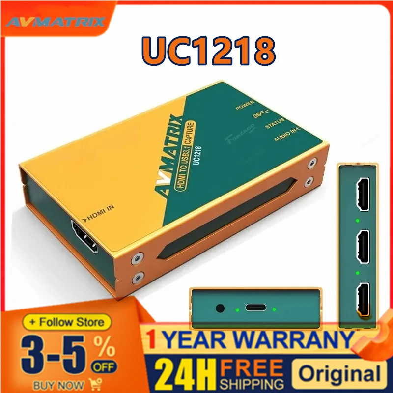AVMATRIX-UC1218-HDMI-To-USB3-1-TYPE-C-Uncompressed-Video-Capture-For ...