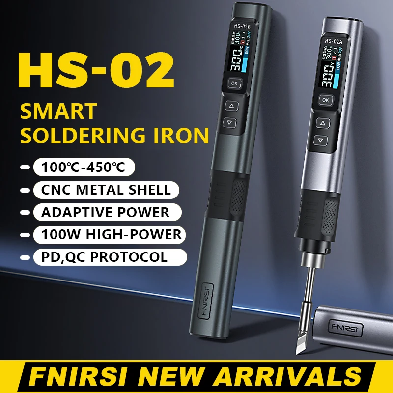 FNIRSI-HS-02-Soldering-Iron-Smart-Sleep-IPS-Color-Display-Screen-100 ...