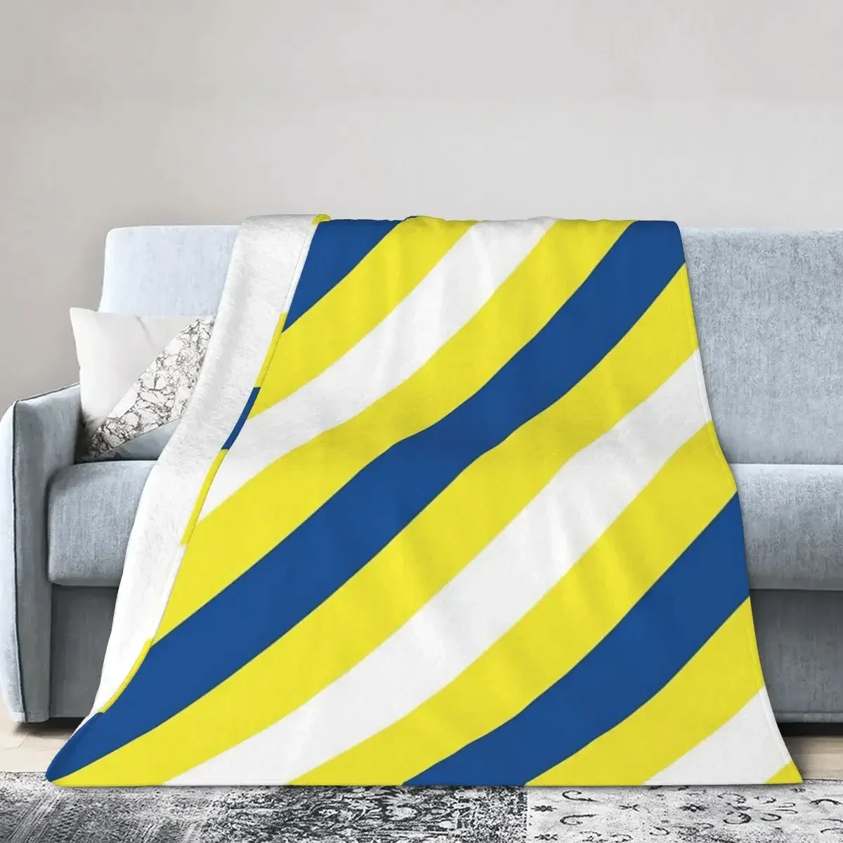 Leeds United - Pattern Blankets Soft Warm Flannel Throw Blanket Cover ...