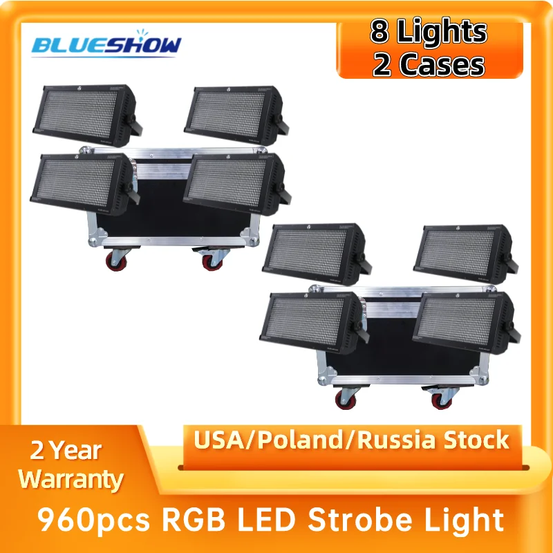 No-tax-1-8pcs-Sunny-LED-Strobe-Light-DMX-RGB-Strobe-Light-Sound-Auto ...