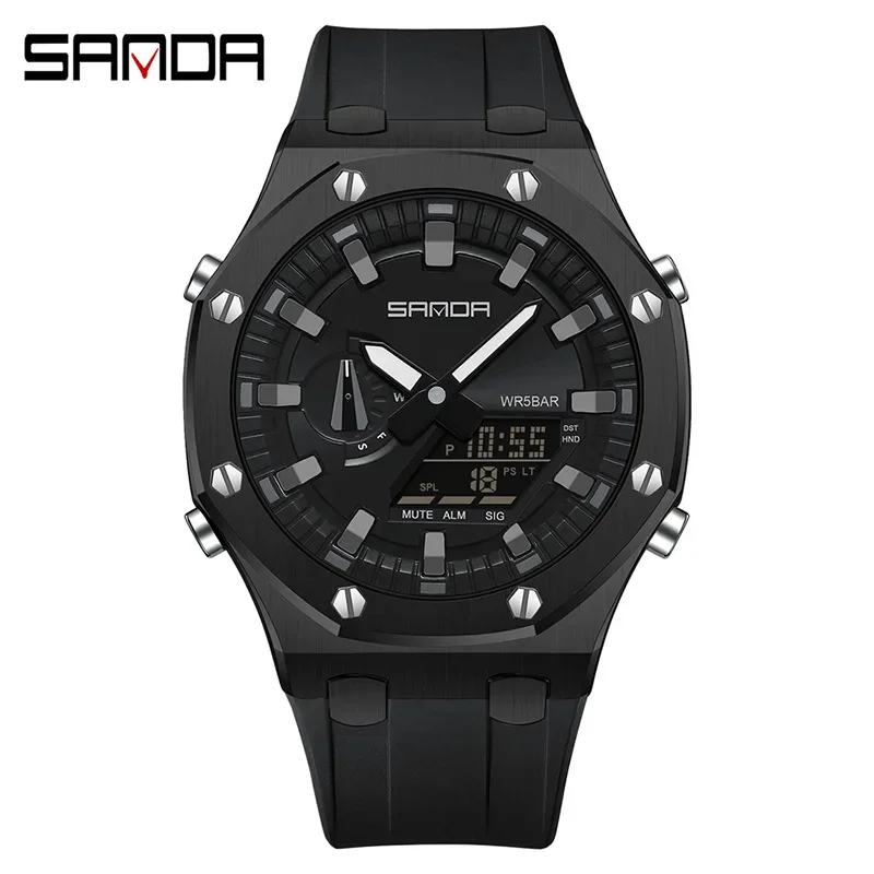 SANDA-3309-Men-s-Electronic-Watch-Fashion-New-Model-Analog-Digital ...
