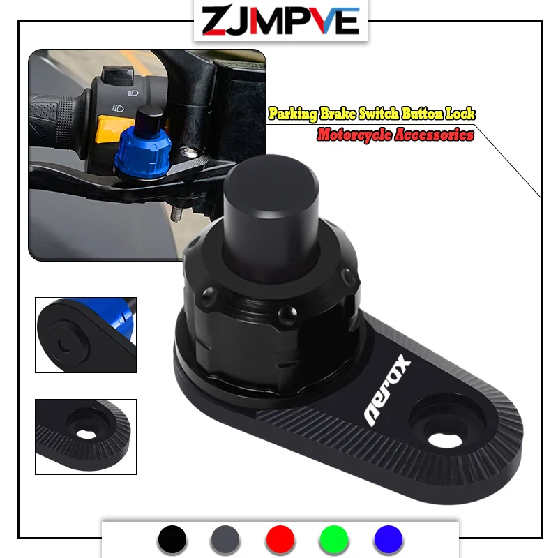 New-Brake-Lever-Parking-Button-Semi-automatic-Lock-Switch-Motorcycle ...