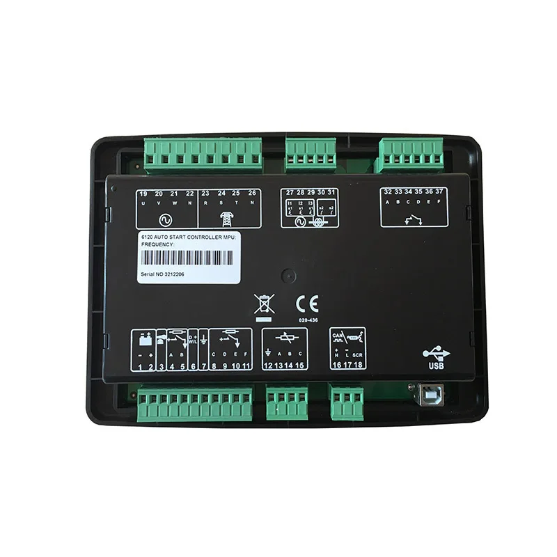 DSE6120-Generator-Control-Module-Automatic-Genset-Controller-Panel-Intelligent-Generator-Set ...
