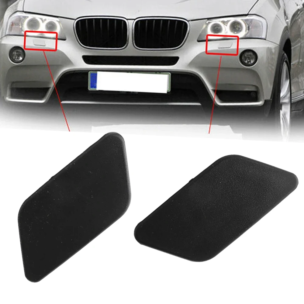 Front-Bumper-Headlight-Washer-Nozzle-Spray-Jet-Cover-Left-Right-For-BMW ...