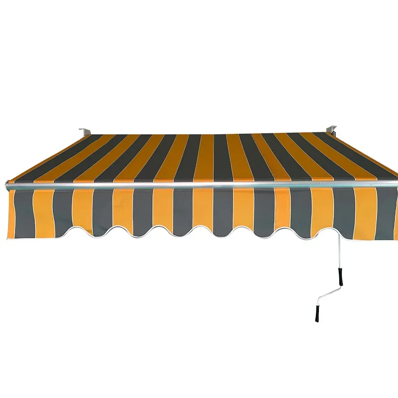 Retractable-canopy-full-cover-type-hand-crank-arm-awning-rainproof ...