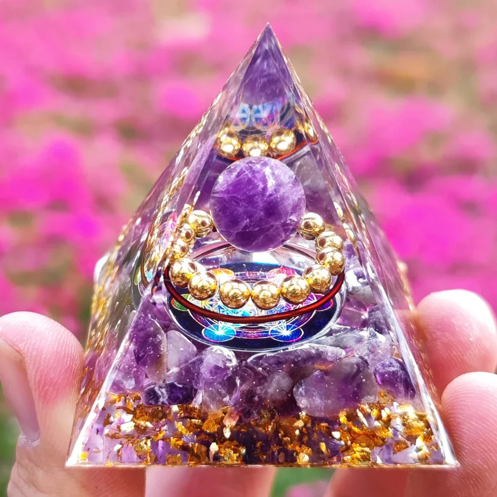 Natural-stone-amethyst-crystalEnergy-Generator-Orgone-Pyramid-for-E ...