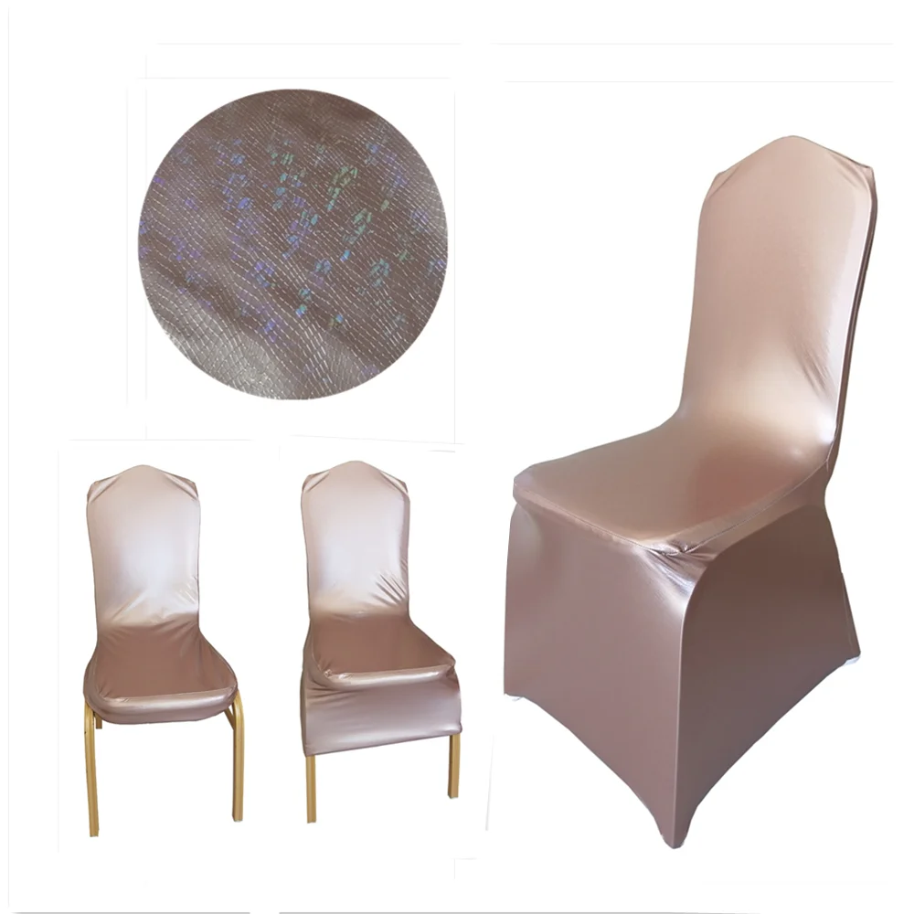 1PC-PU-Shiny-Rose-Gold-Chair-Cover-for-Parties-Seat-Cover-Multipurpose ...