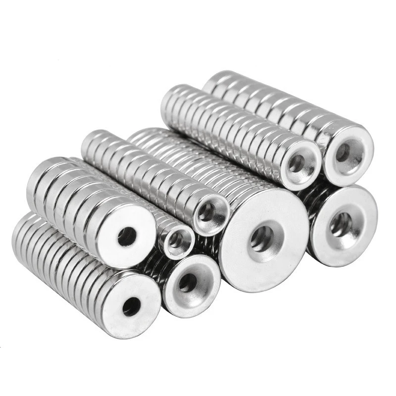 10pcs Dia 8/10/12/15/18mm Round Neodymium Magnets Thick 2/3/4/5mm With ...