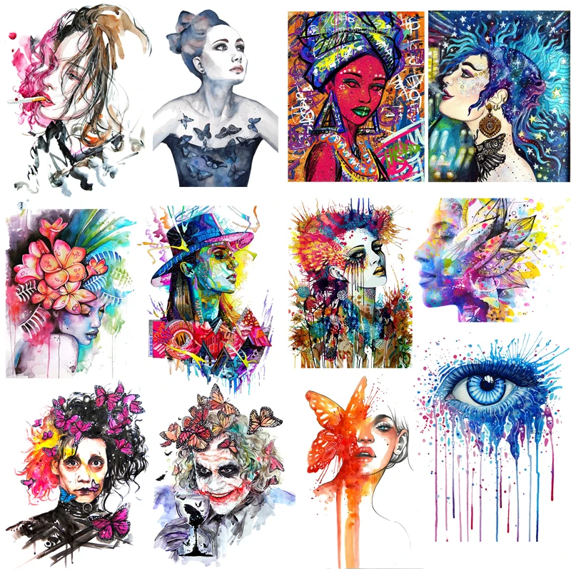 Iron-on Transfers For Clothes Colorful Patch Heat Thermal Transfers For ...