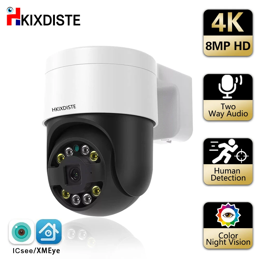 8MP 4K Ptz Zoom Camera | Color Night Vision PTZ | Binoculars PTZ Camera | Icsee Xmeye IP Camera ...
