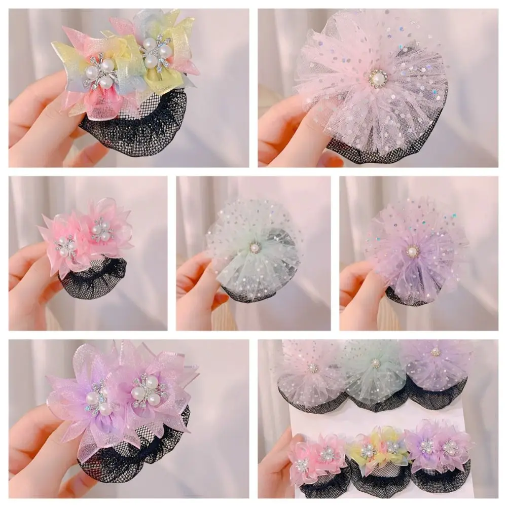 Princess-Snood-Spring-Clip-Elegant-Colorful-Mesh-Star-Hair-Nets ...