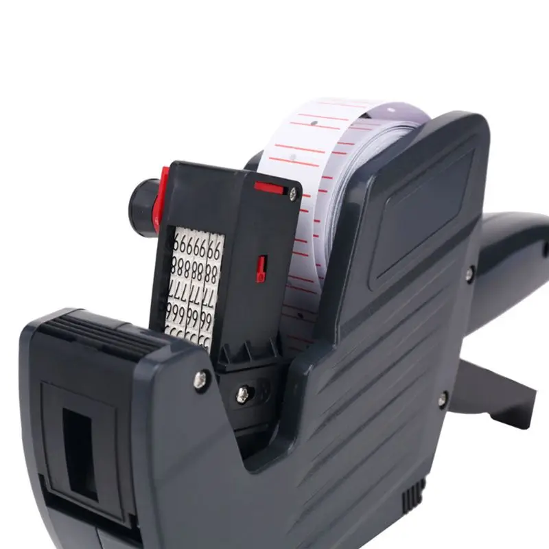 8-Digits-Price-Tag-Gun-Labeler-Labeller-with-Red-Lines-Label-Paper-for ...
