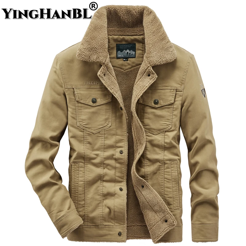 Big-size-Until-8XL-Thick-Warm-Winter-Military-Fleece-Loose-Cargo ...