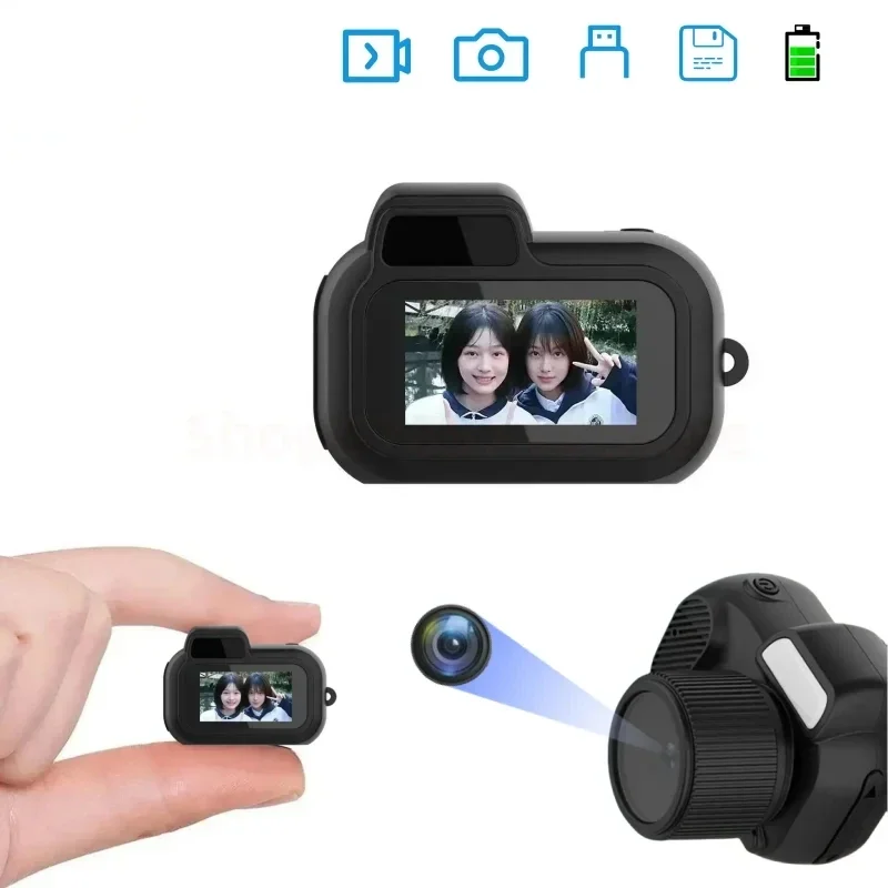 Retro-Mini-Camera-with-Screen-Indoor-Home-Outdoor-1080p-HD-Portable ...