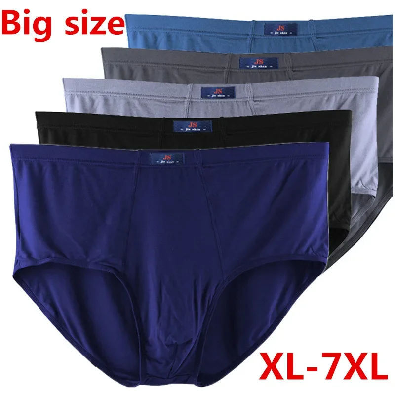 8XL Men's Big and Tall Modal Cotton Boxer Briefs Anti Chafing Underwear ...