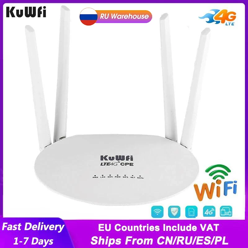 KuWFi-4G-Wifi-Router-150Mbps-3G-4G-wi-fi-Router-With-Sim-Card-Unlocked ...