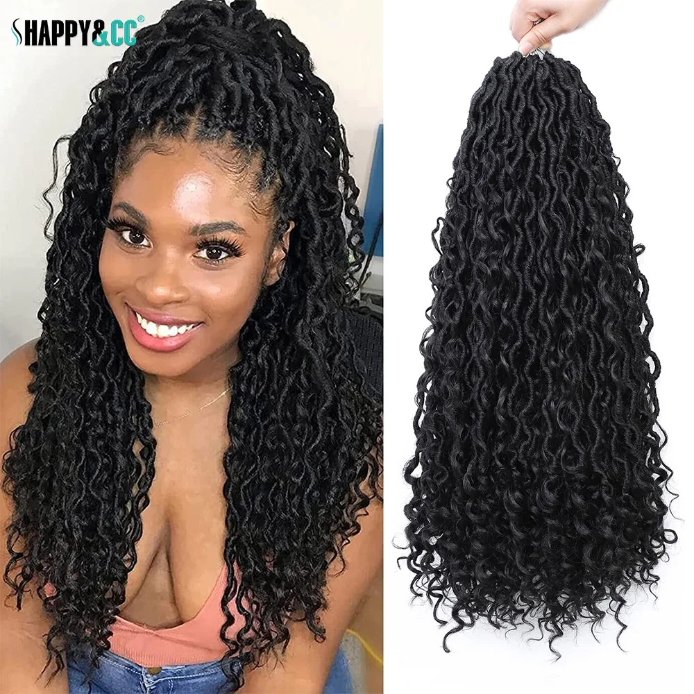 Goddess-Tresses-Synth-tiques-Faux-Locs-avec-Extr-mit-Boucl-e-pour-Femme ...