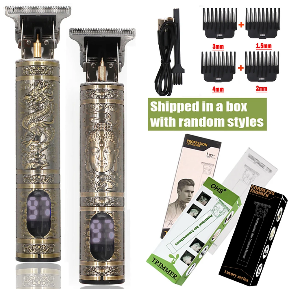 LCD-Display-T9-Hair-Clipper-Beard-Shaving-Body-Hair-Trimmer-Clippers ...