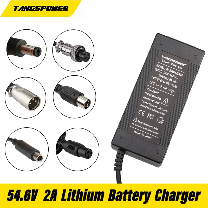 54-6V-2A-Lithium-Battery-Charger-For-48V-Li-ion-Battery-Pack-Charger-DC ...