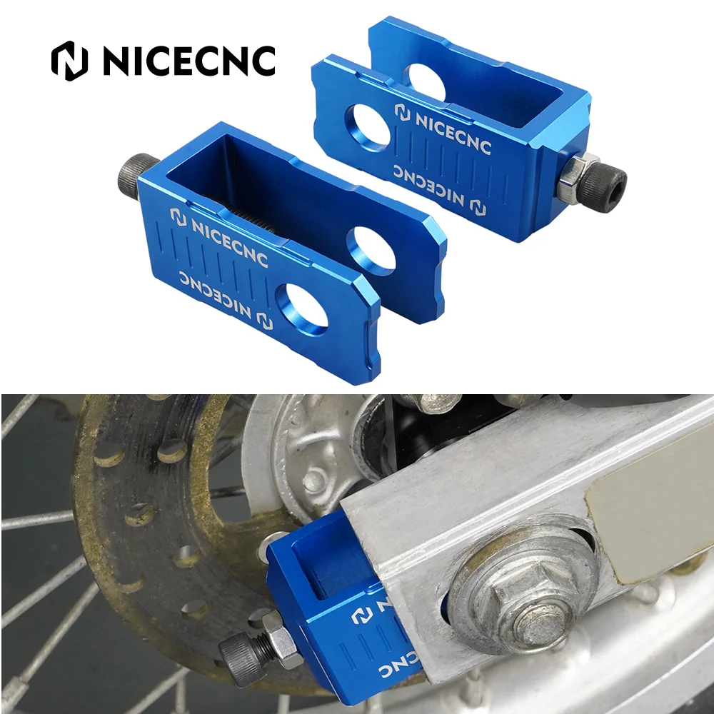 NiceCNC-Motorcycle-Aluminum-Rear-Axle-Block-Chain-Adjuster-For-Yamaha ...