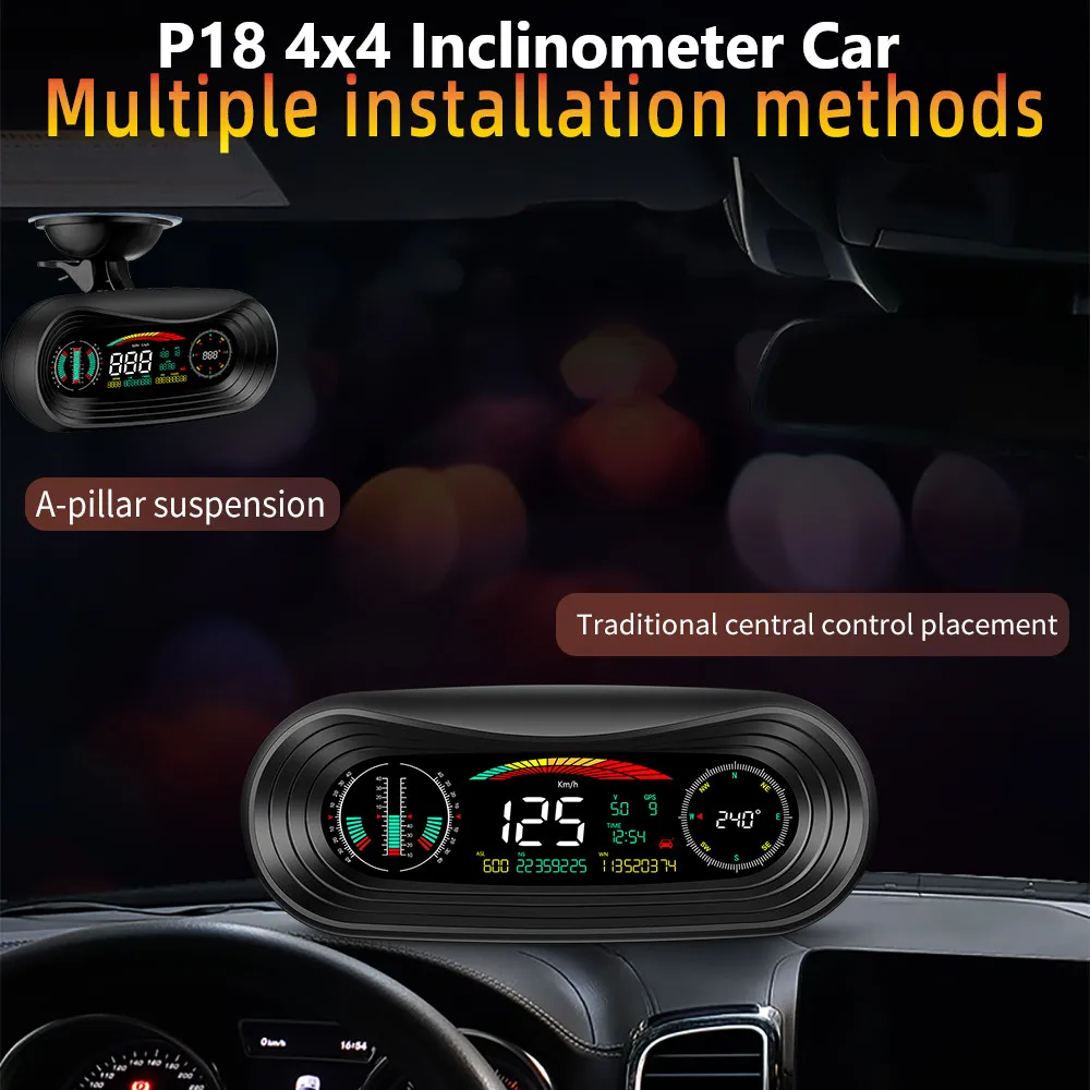P18-GPS-4x4-Inclinometer-off-Road-HUD-head-Up-Display-Car-Auto-Tracker ...