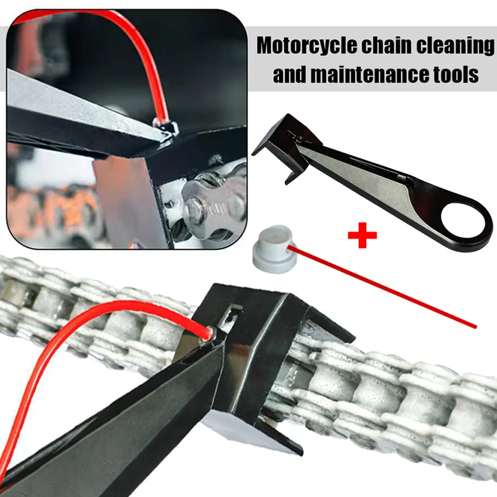 Motorcycle Chain Lube Oiler Tool Gear Applicator Mess-Free Chains Wax ...