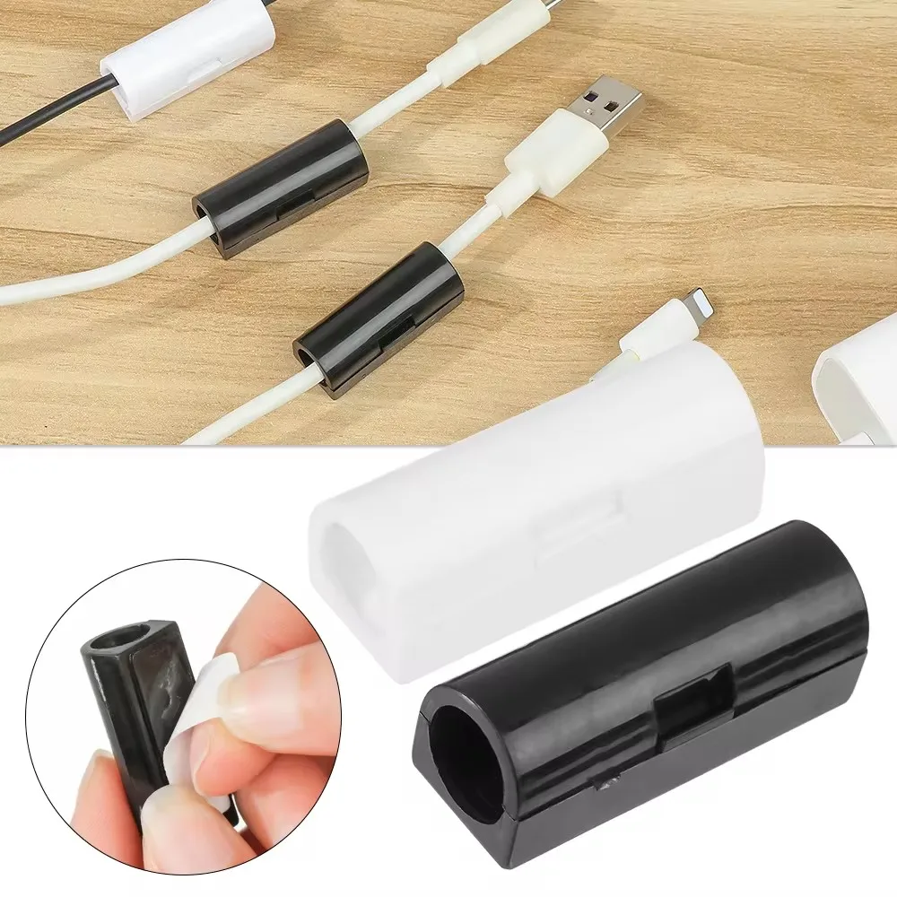 5-20pcs-Cable-Organizer-Clip-Snap-Drop-Wire-Holder-Cord-Management-Self ...