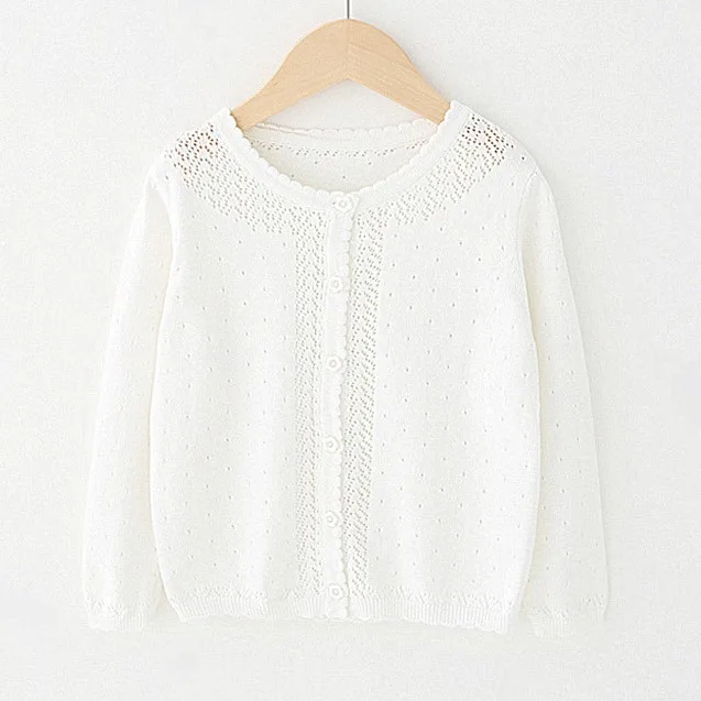 Children-Girls-Cardigan-Sweater-White-100-Cotton-Girls-Jaket-Coat-For-2 ...