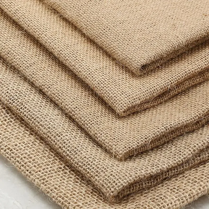 Jute Fabric High Density By The Meter for Bags Curtains Tablecloth Dust ...